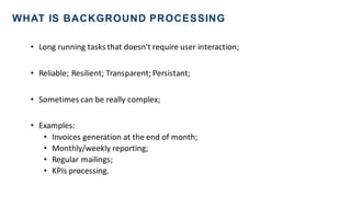 2019-05 Andritz Talks: Background Processing using Hangfire | PPT