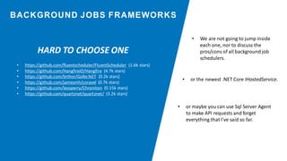 2019-05 Andritz Talks: Background Processing using Hangfire | PPT