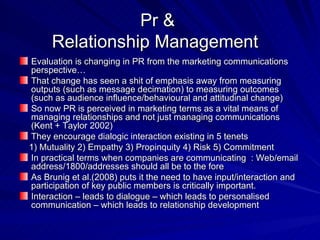 Pr in the marketing mix | PPT