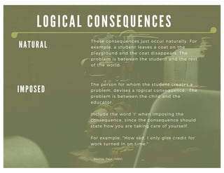 Love & Logic: Basic Principles | PDF