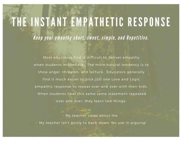 Love & Logic: Basic Principles | PDF | Education