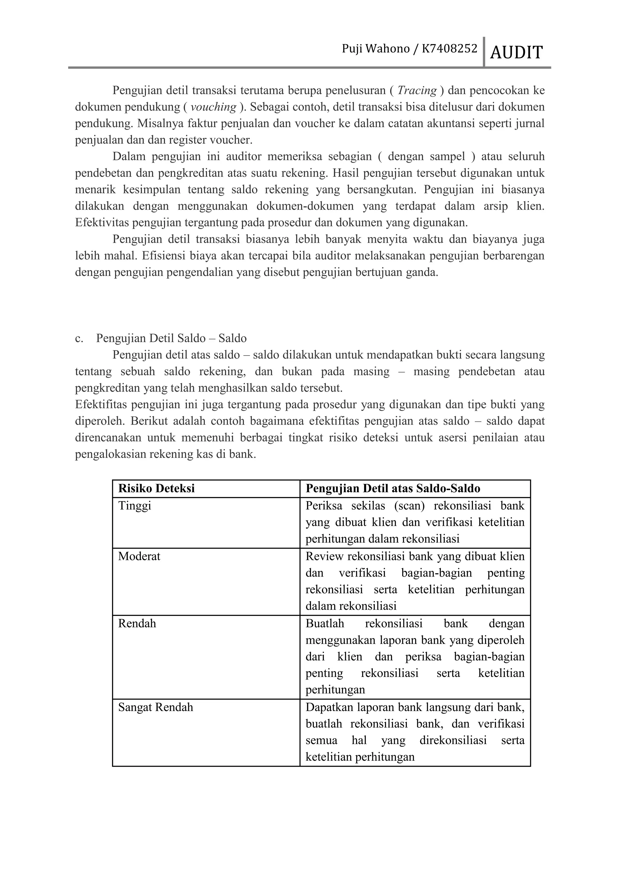 metodologi pengujian audit | DOCX