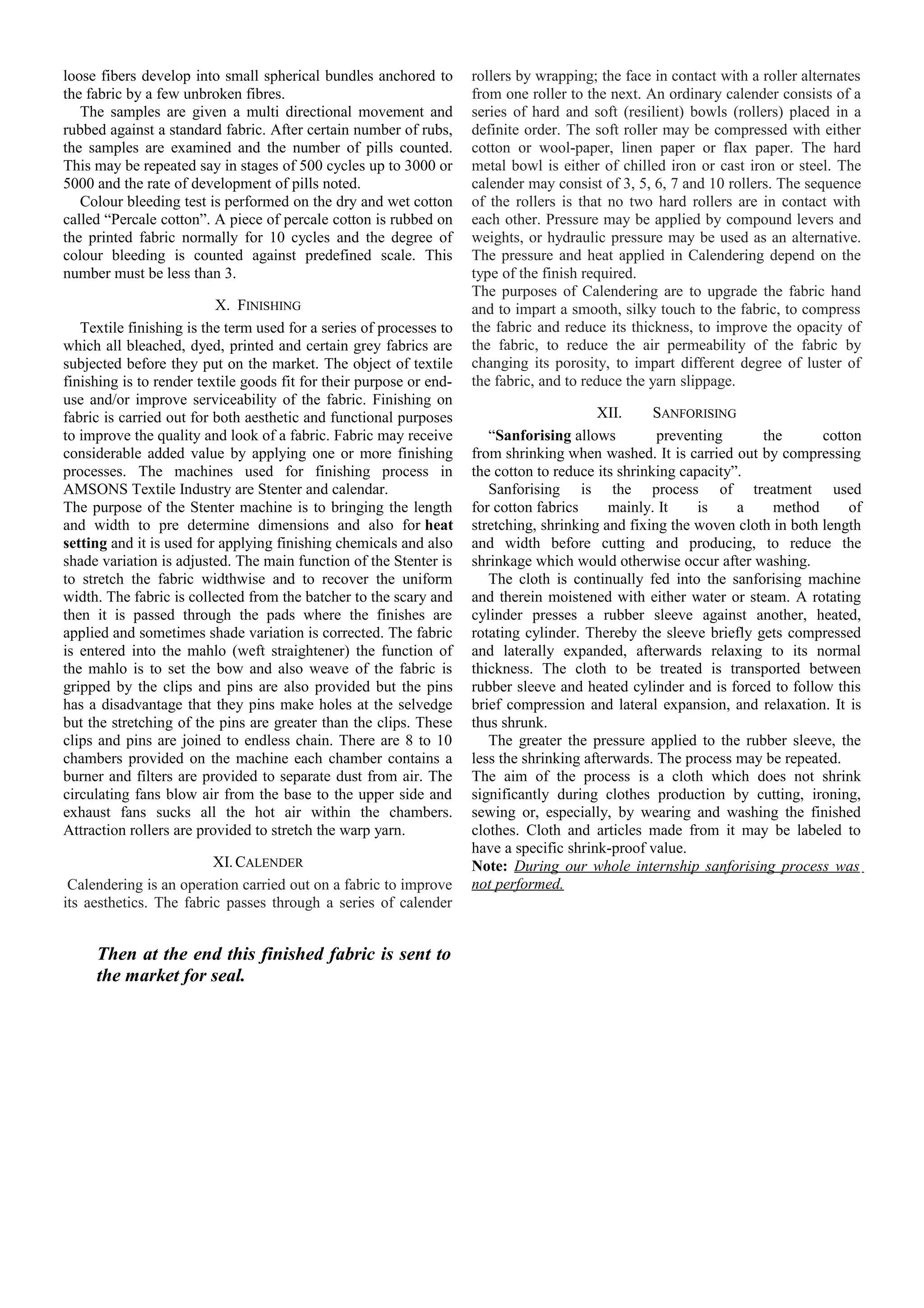 Manufacturing process of textile industries (Printing and dyeing ...