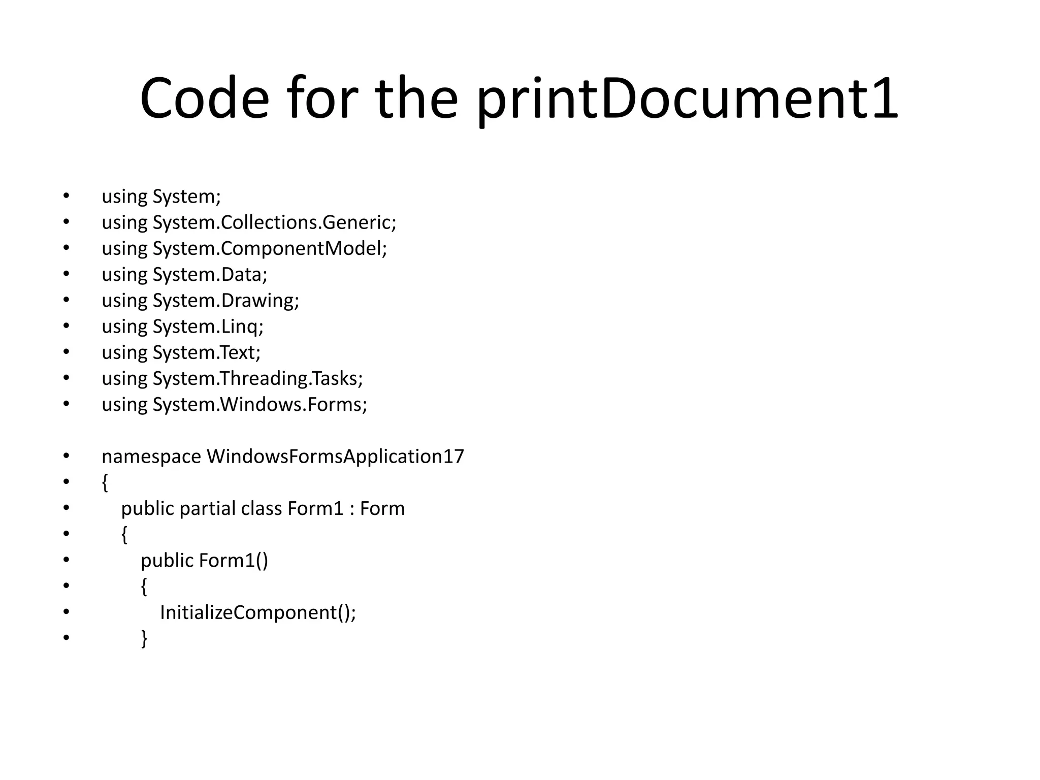 Printing and graphics (asp.net) | PPT
