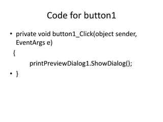 Printing and graphics (asp.net) | PPT