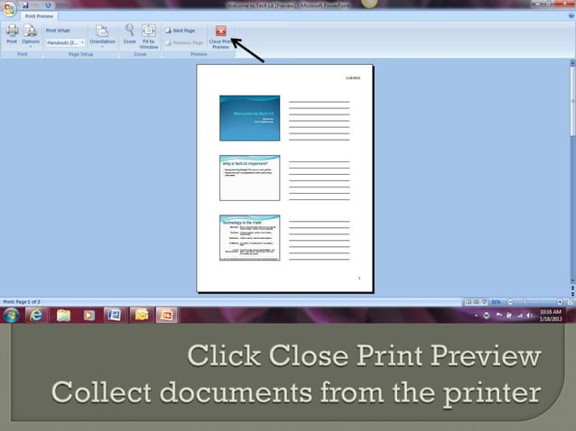 Printing a PowerPoint Presentation | PPTX