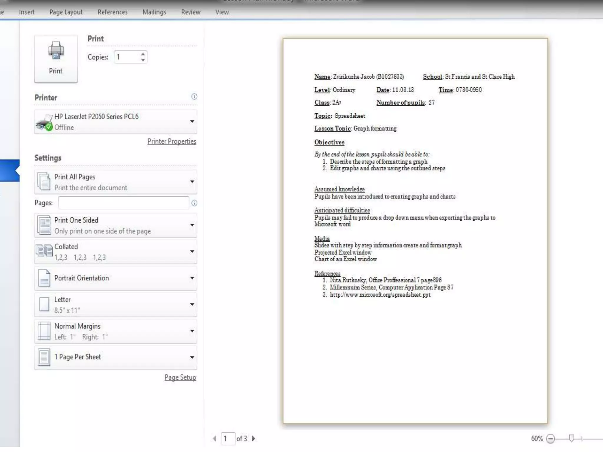 Printing a workbook and worksheets | PPT