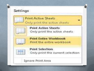 Printing a workbook and worksheets | PPTX
