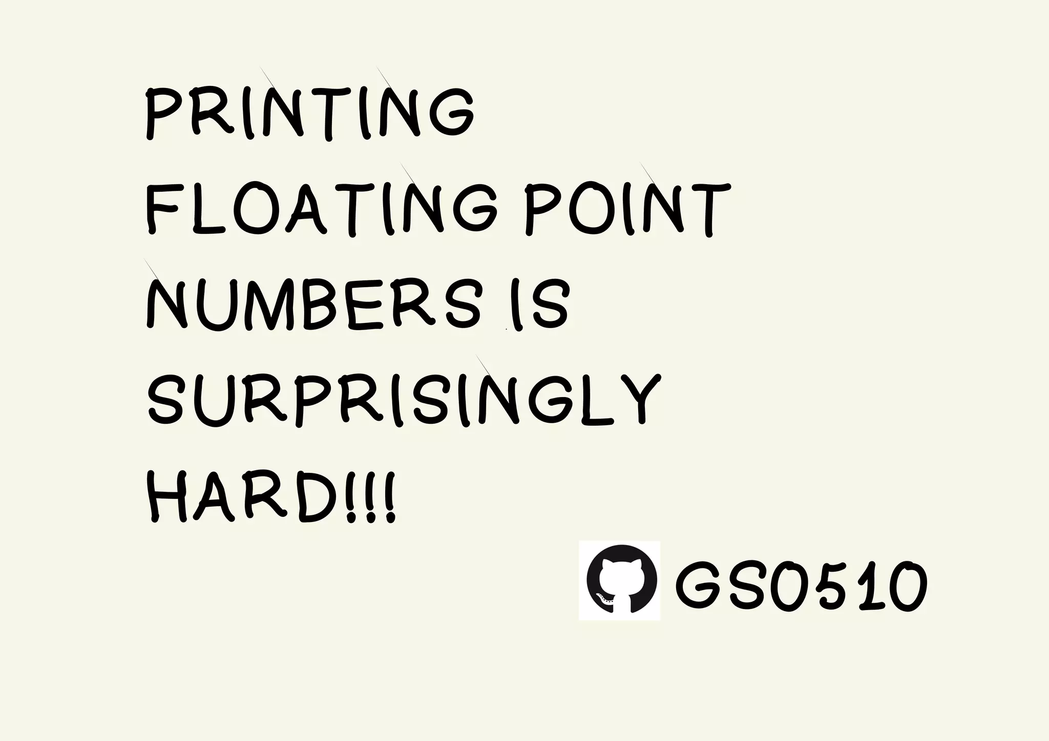 Printing Floating Point Numbers Is Surprisingly Hard Ppt 