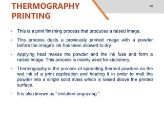 Printing for packages | PPTX