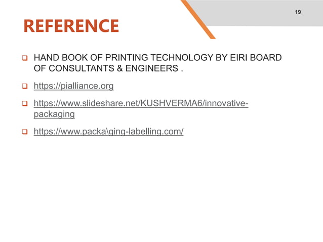 Printing for packages | PPTX