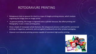 Printing for packaging and print identification | PPTX