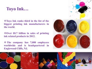 Printing ink manufacturer | PPTX