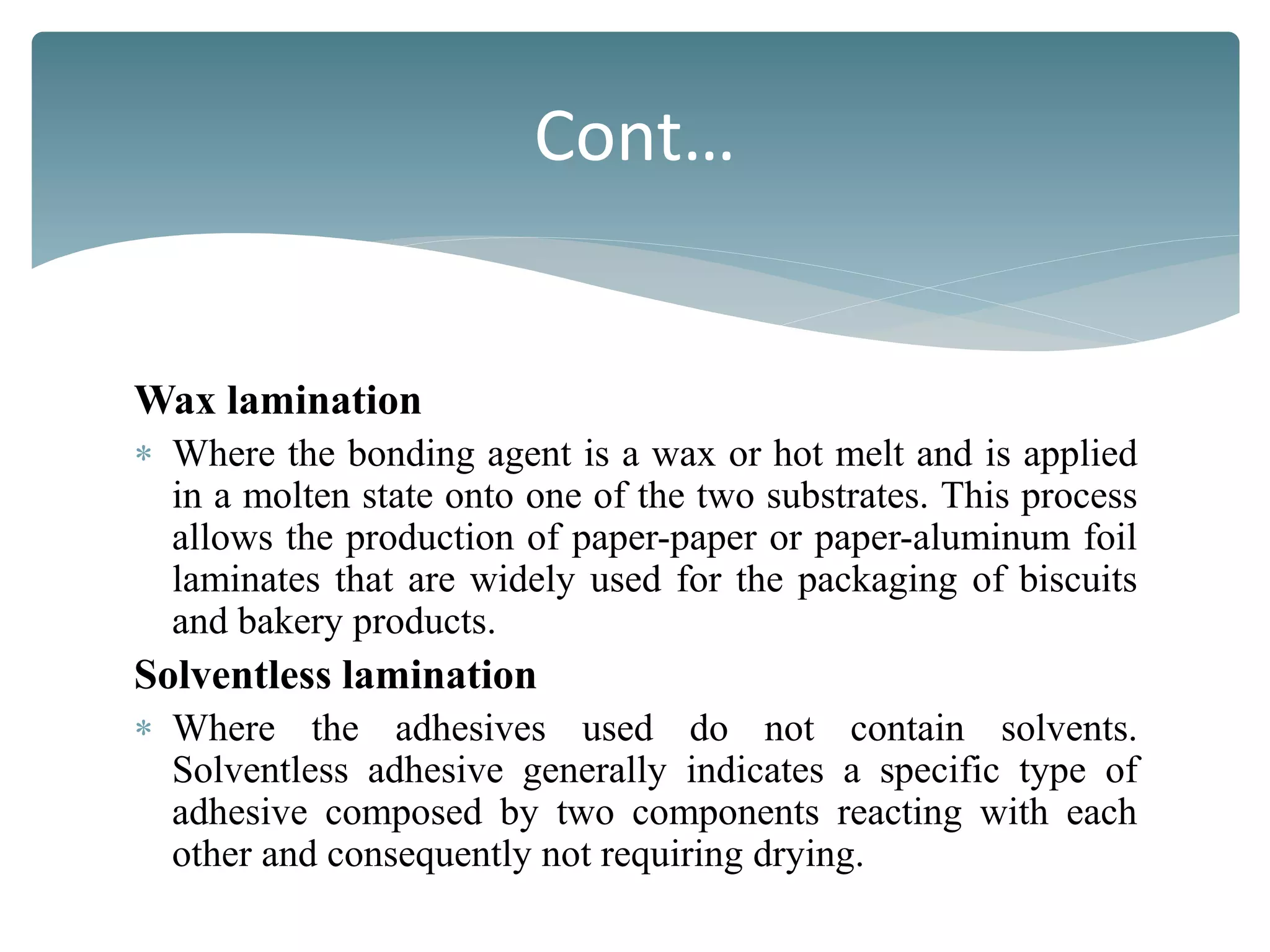 Printing, lamination & material structure | PPTX
