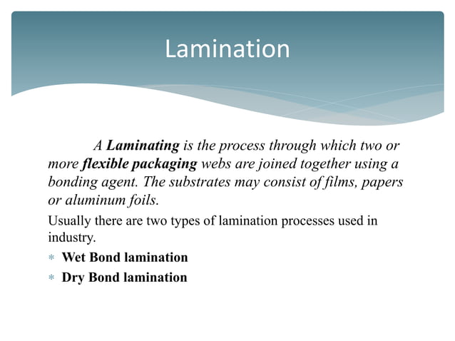 Printing, lamination & material structure | PPTX | Chemistry | Science
