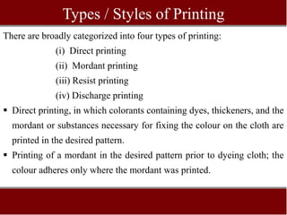 Printing Methods & Styles | PPTX
