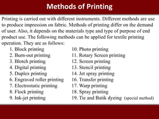 Printing Methods & Styles | PPTX