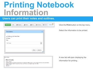 Printing notecards, outlines | PPT