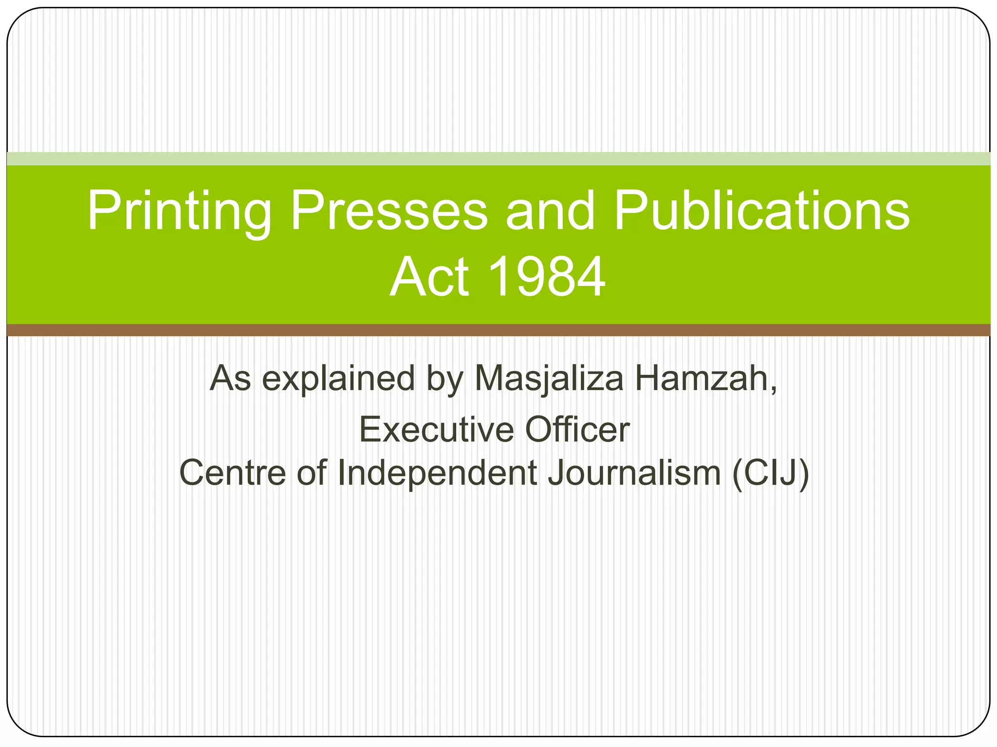 What do the PPPA amendments mean? | PPTX