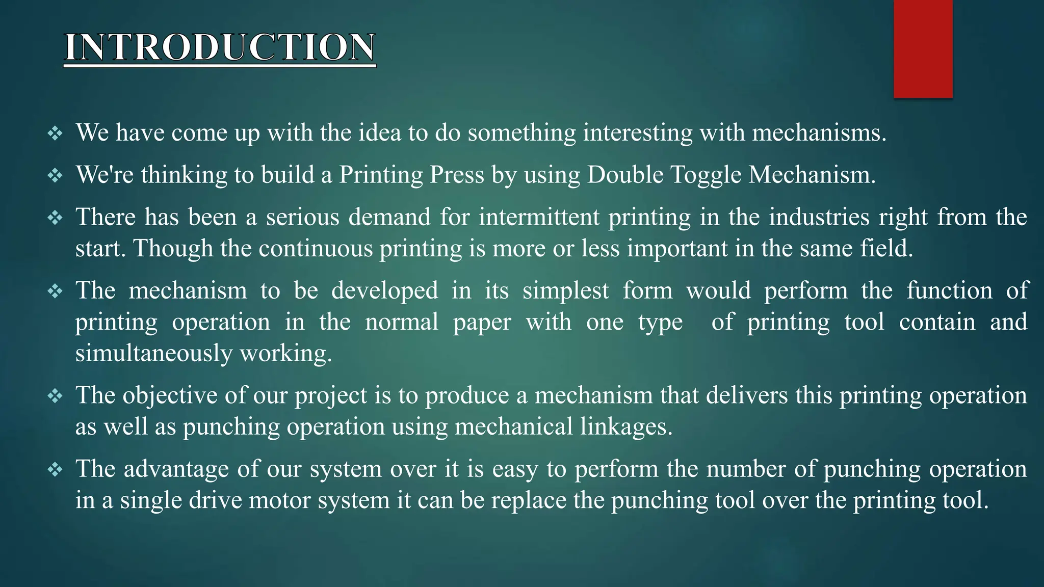 Printing Press Machine Using Double Toggle Mechanism.pptx