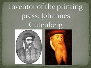 The Printing Press SS Renaissance Project | PPTX