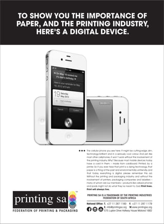 Printing SA advertising campaign | PDF
