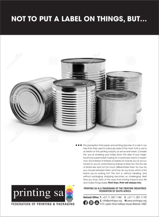 Printing SA advertising campaign | PDF