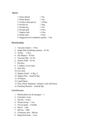 Printing & stationary | DOCX