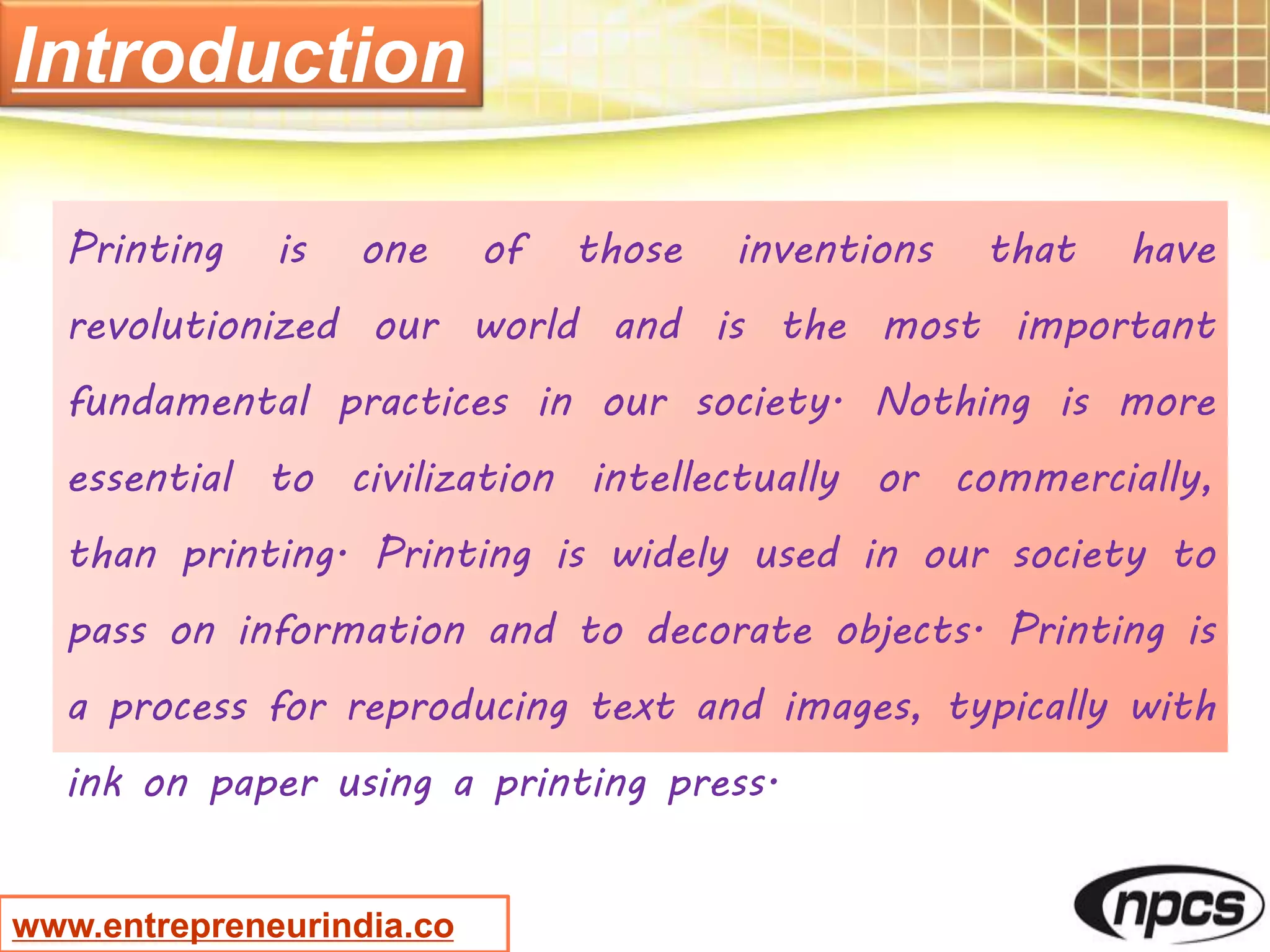 Printing Technology - How to Start a Successful Printing Press Business ...