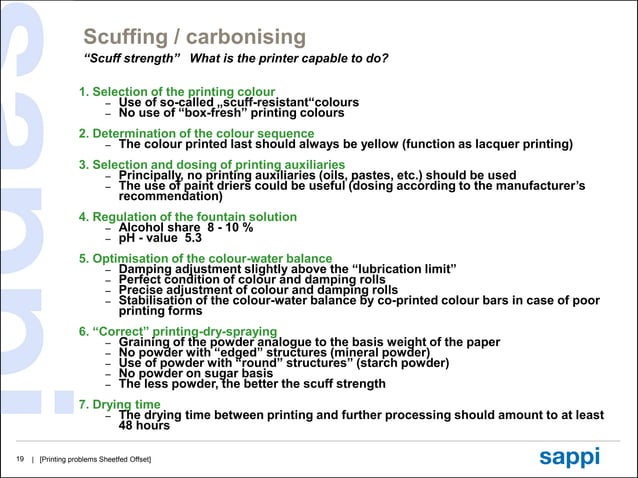 Printing technology : problems sheetfed offset | PDF