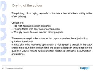 Printing technology : problems sheetfed offset | PDF