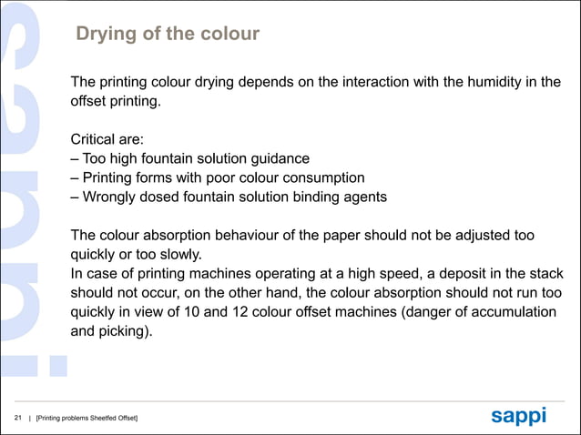 Printing technology : problems sheetfed offset | PDF