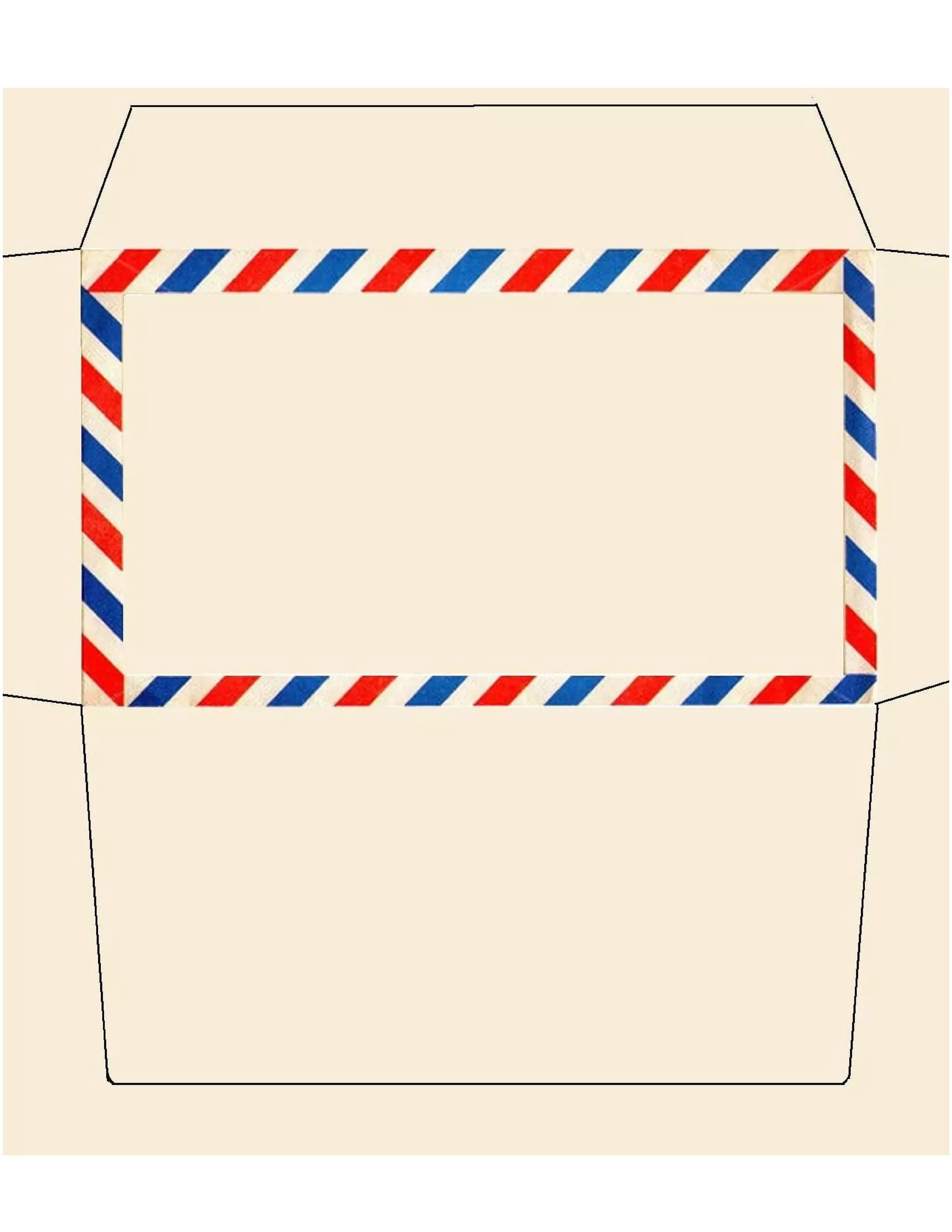Print make your own antique envelope air mail sobres antiguos de ...