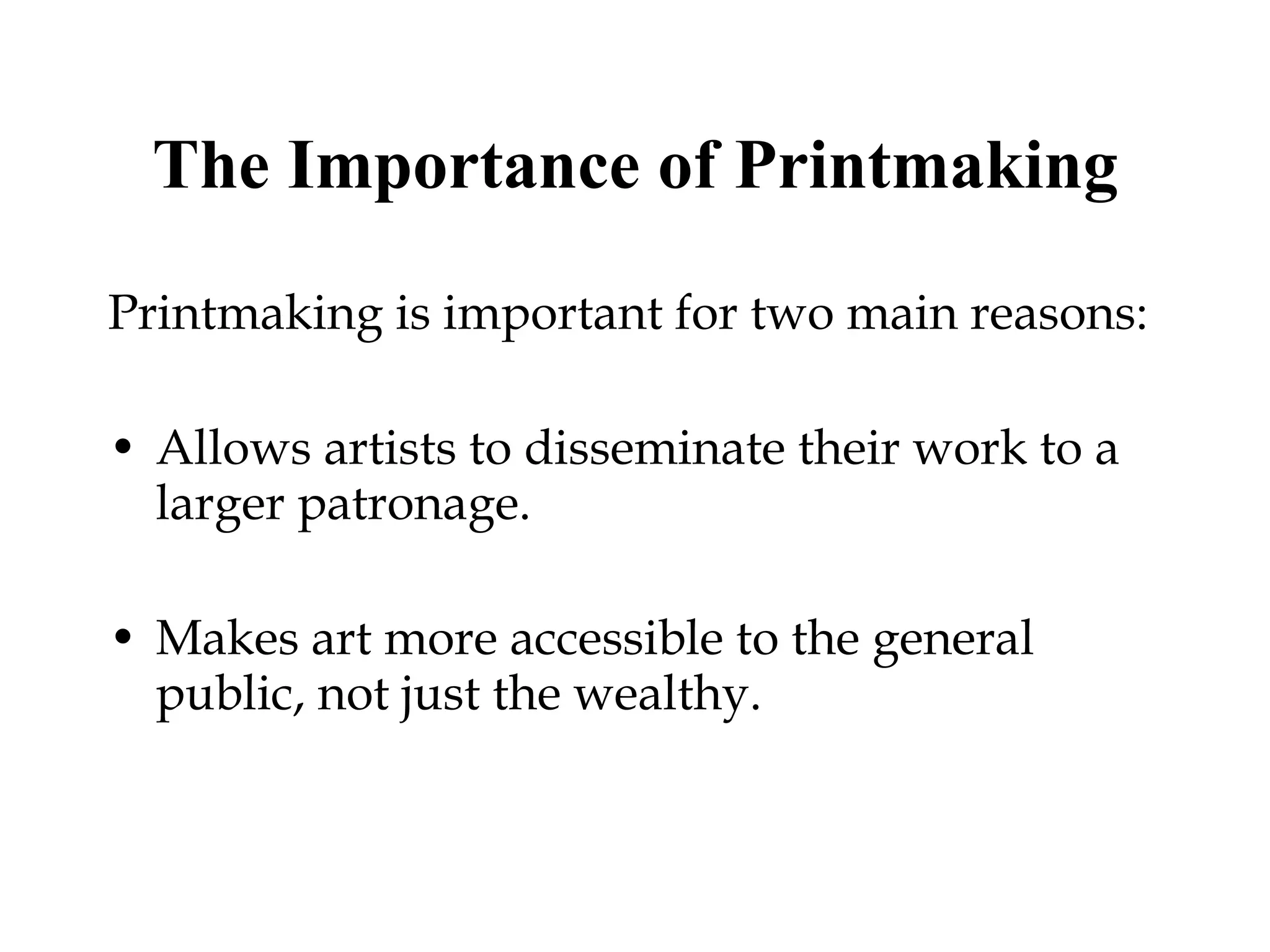 Printmaking | PPT