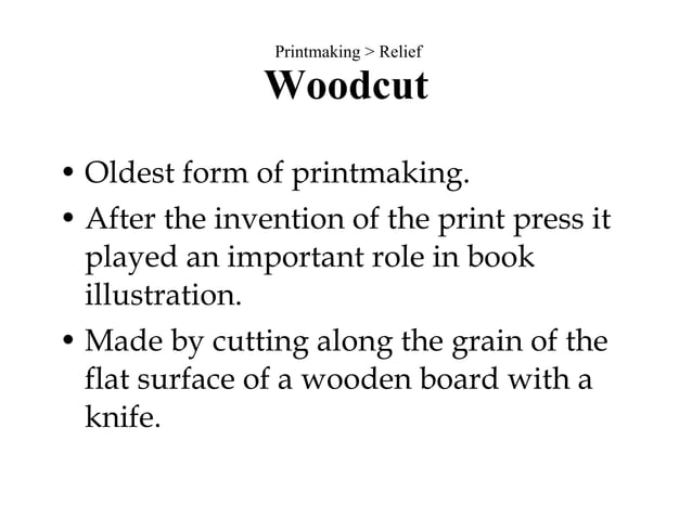 Printmaking | PPT