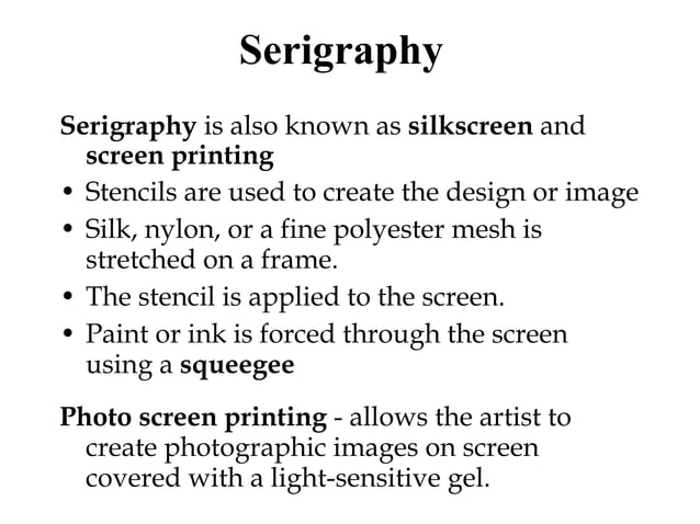 Printmaking | PPT