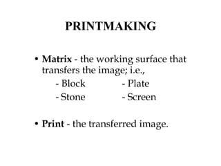Printmaking | PPT