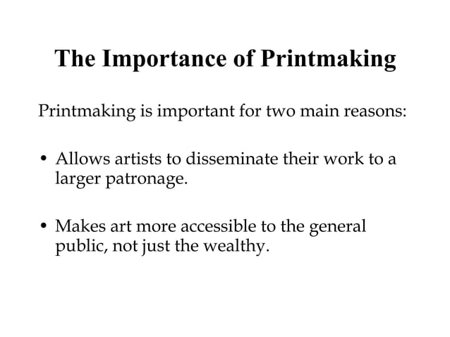 Printmaking | PPT