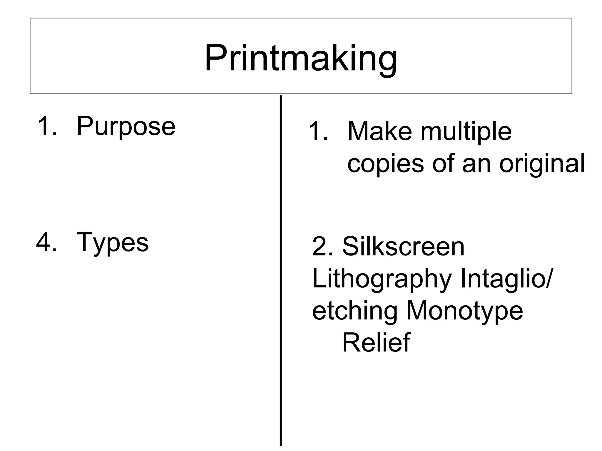 Printmaking | PPT
