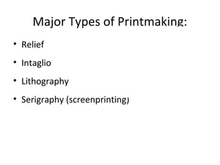 Printmaking | PPT