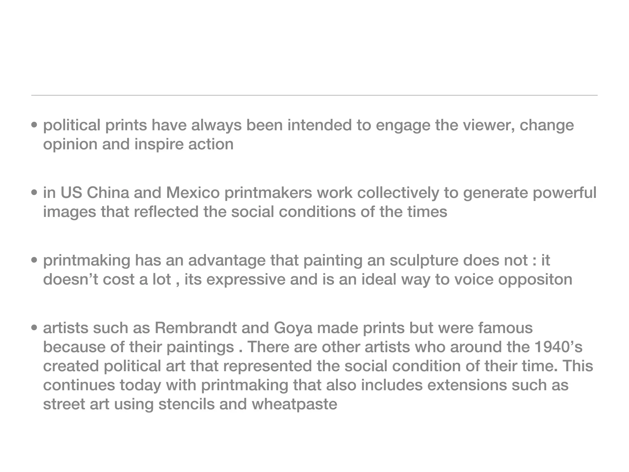 Printmaking and political art | KEY