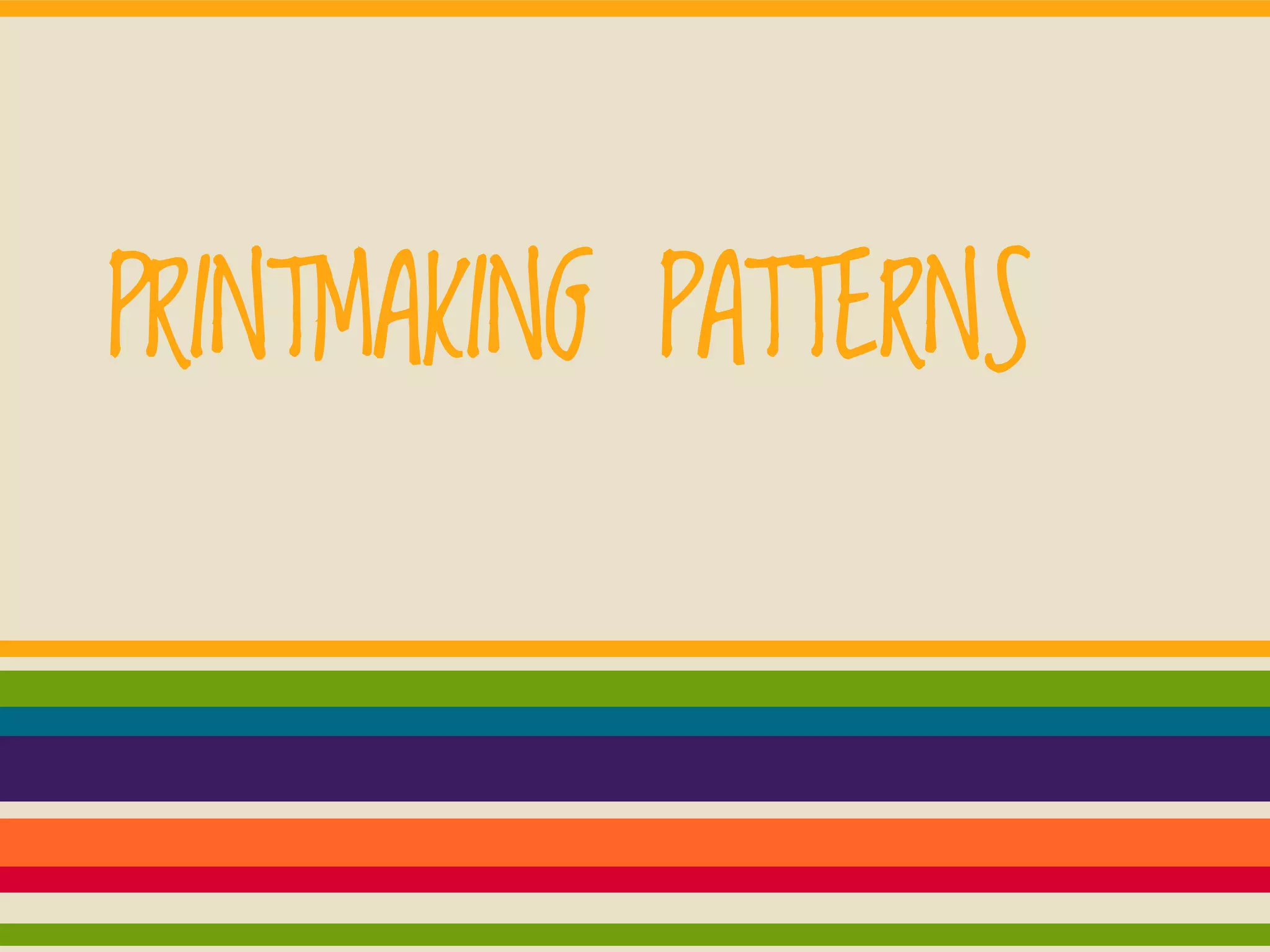 Printmaking patterns | PPT