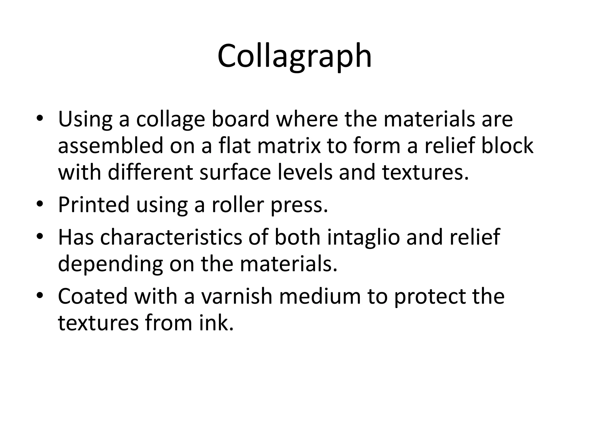 Printmaking techniques | PPTX