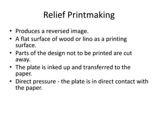 Printmaking techniques | PPTX