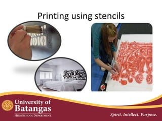 Printmaking using stencils | PPT