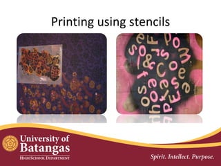 Printmaking using stencils | PPT
