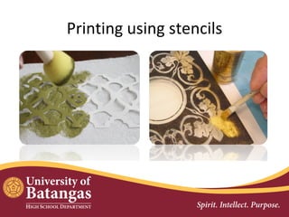 Printmaking using stencils | PPT