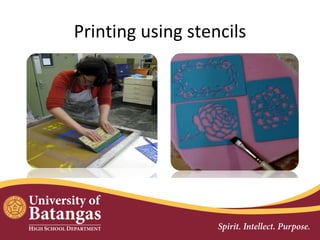 Printmaking using stencils | PPT