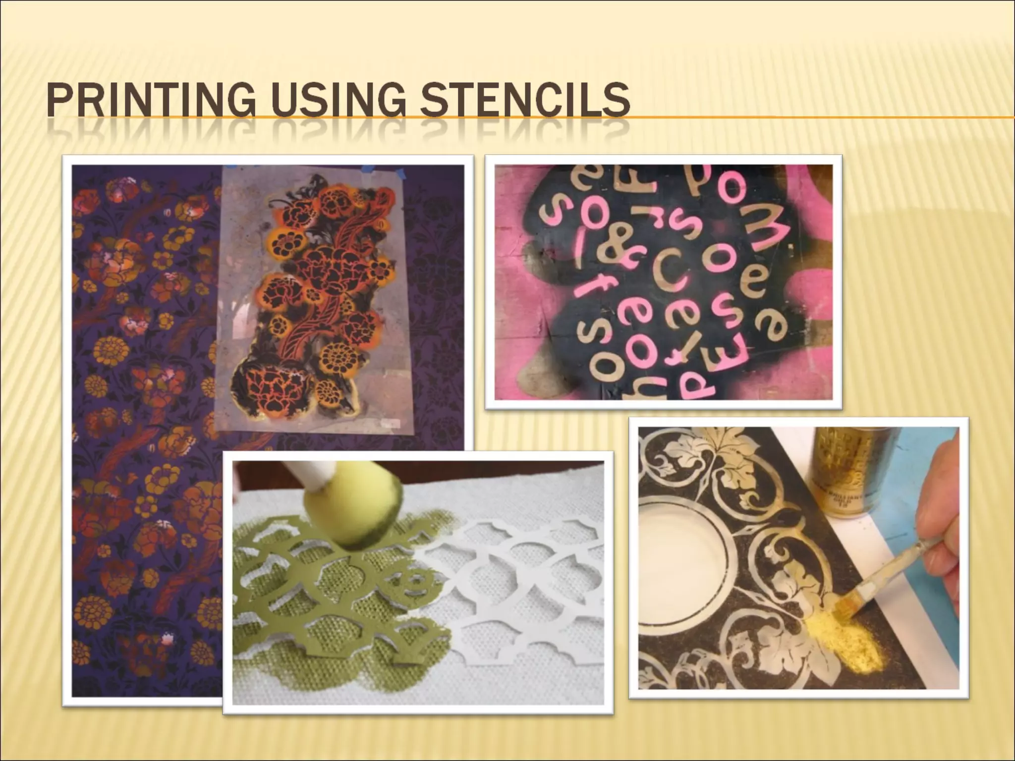 Printmaking using stencils | PPT