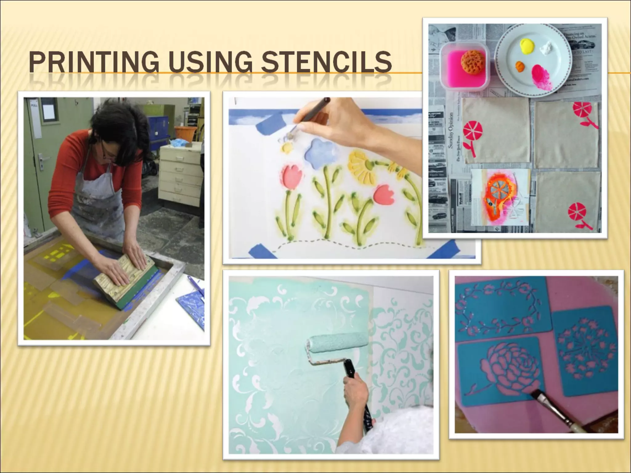 Printmaking using stencils | PPT